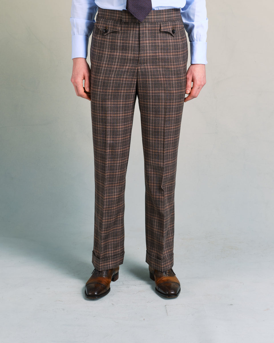 Heritage Check Parallel Trousers – Edward Sexton