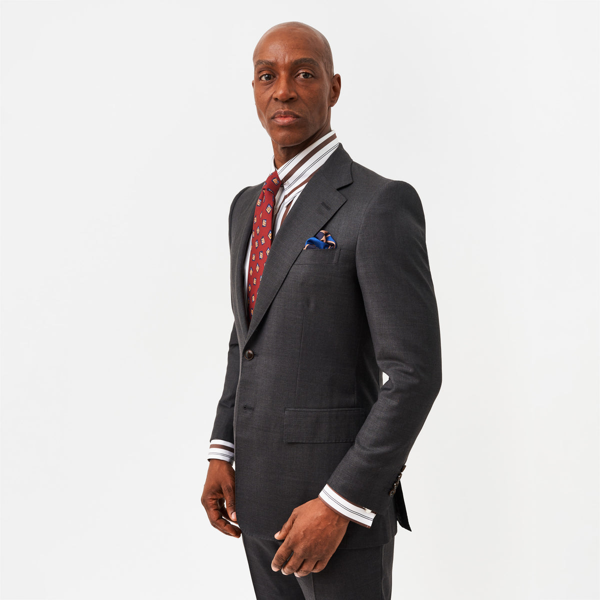 Charcoal Contemporary Notch Suit – Edward Sexton