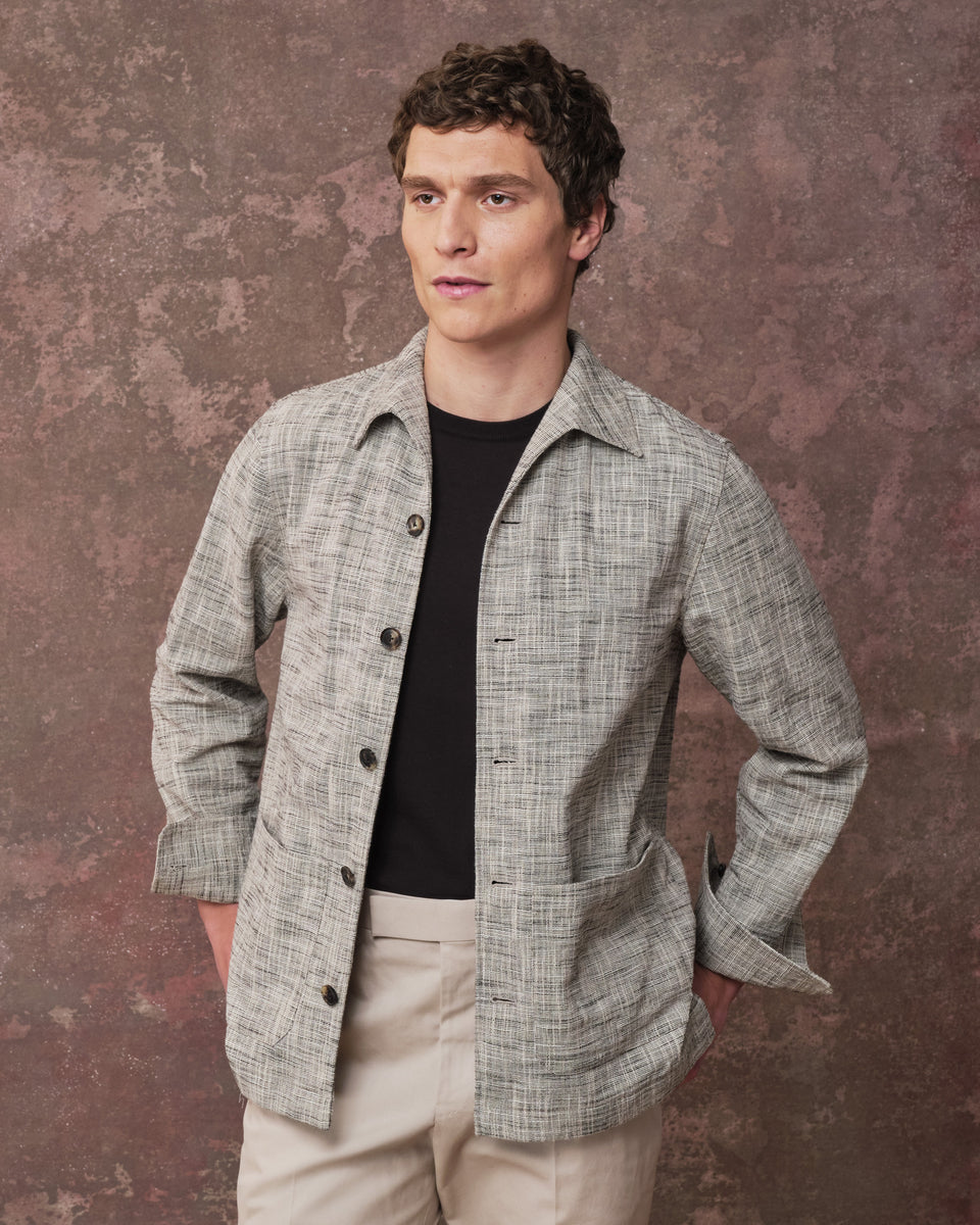 Cotton Fleck Capri Overshirt – Edward Sexton