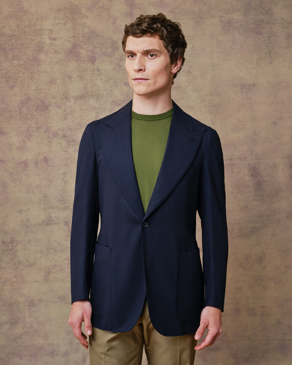 Navy Ultra-Light Unstructured Blazer – Edward Sexton