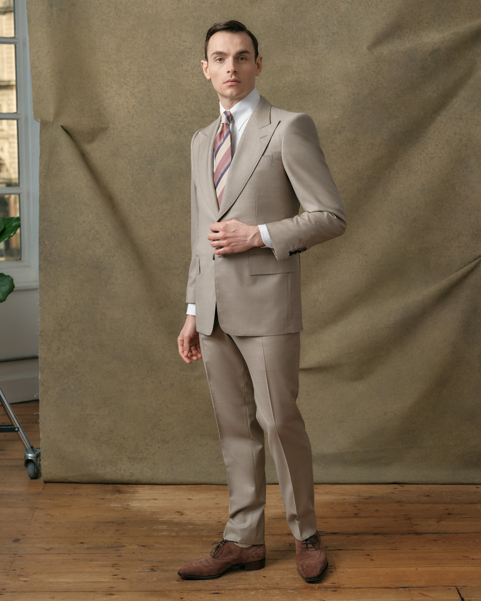 Biscuit Contemporary Suit – Edward Sexton