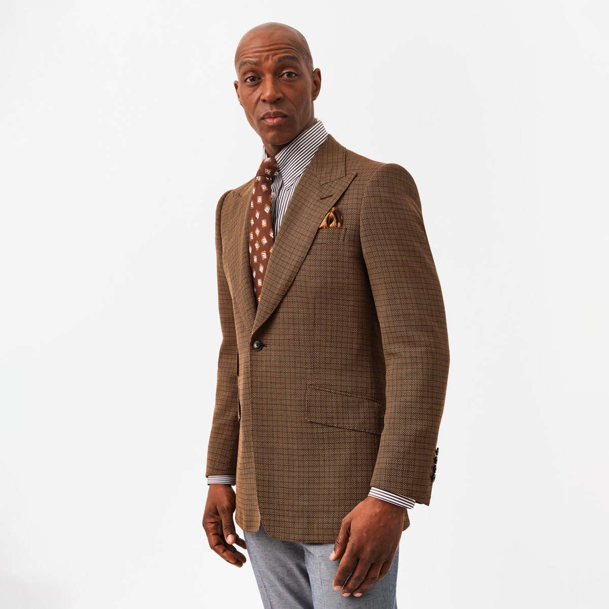 Bronze Geometric Jacket – Edward Sexton