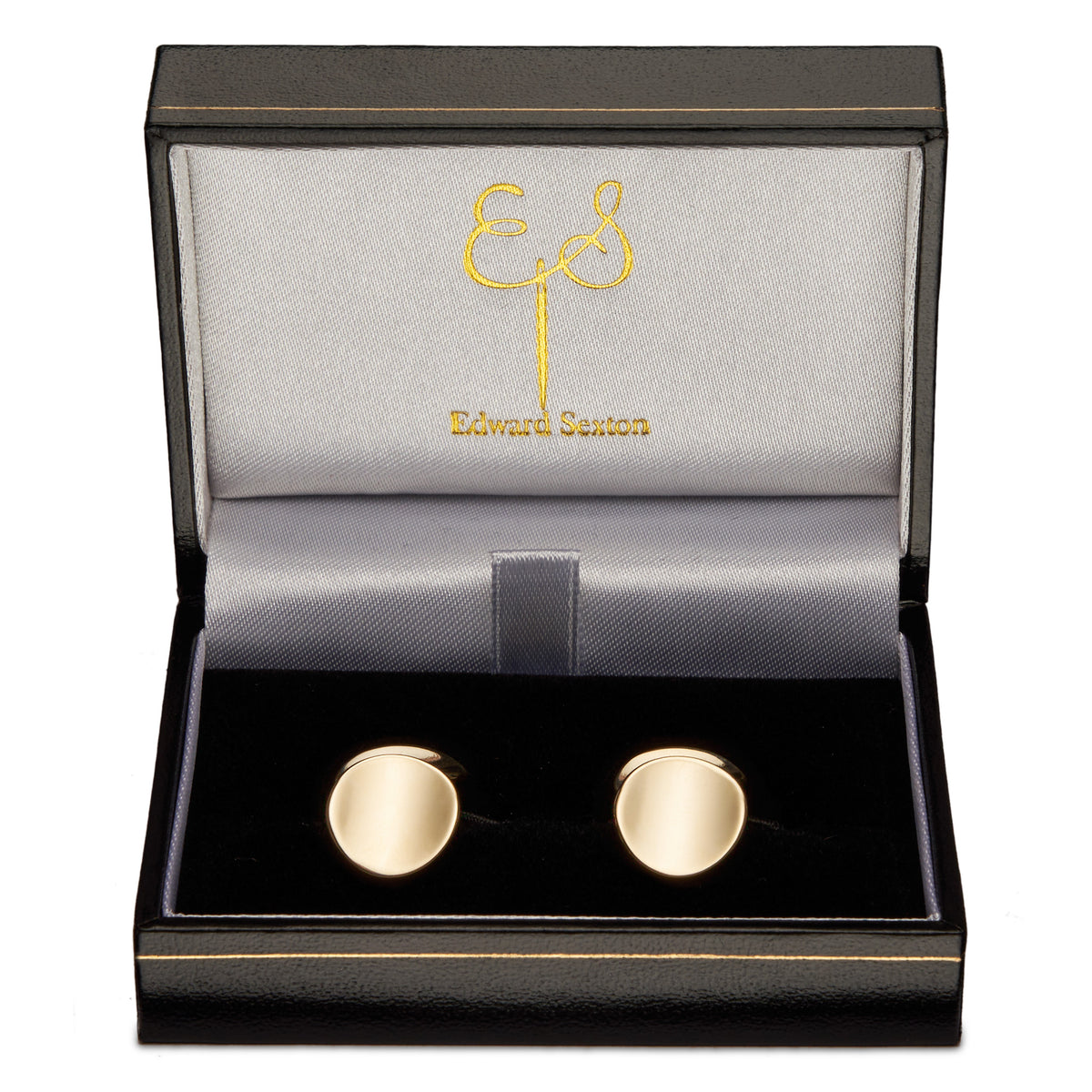 Gold Plano Cufflink |Shirt accessories | Edward Sexton
